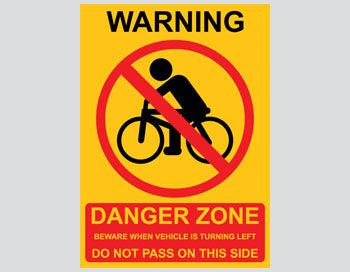 Danger Do Not Pass On Left Decal – Sloanebuilt